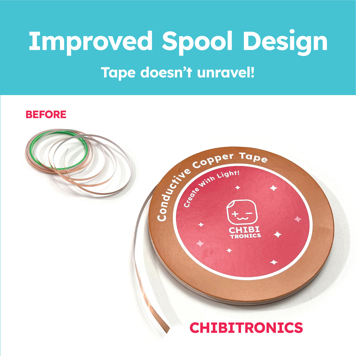 Copper Tape Spool – Chibitronics Inc.