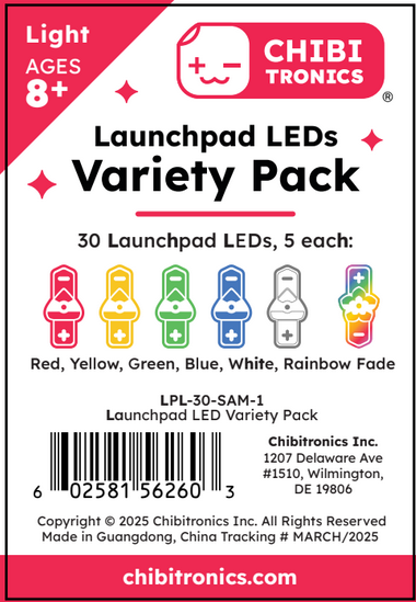 Launchpad LEDs Variety Pack (6 colors) - Variety Pack (30 LEDs ...