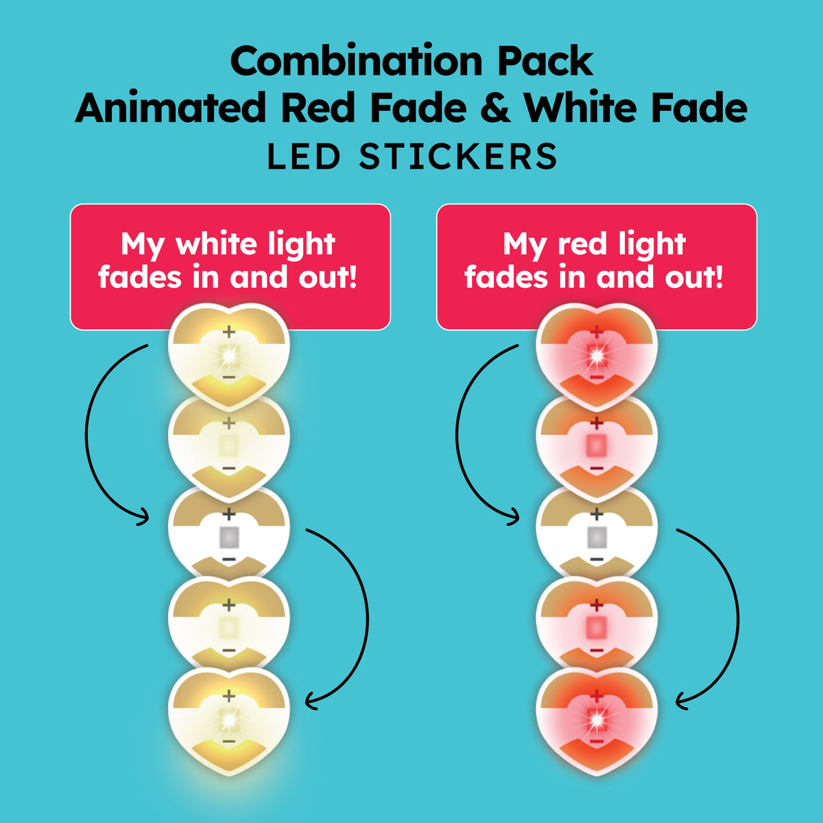 Animating Red/White Fade LED Stickers – Chibitronics Inc.
