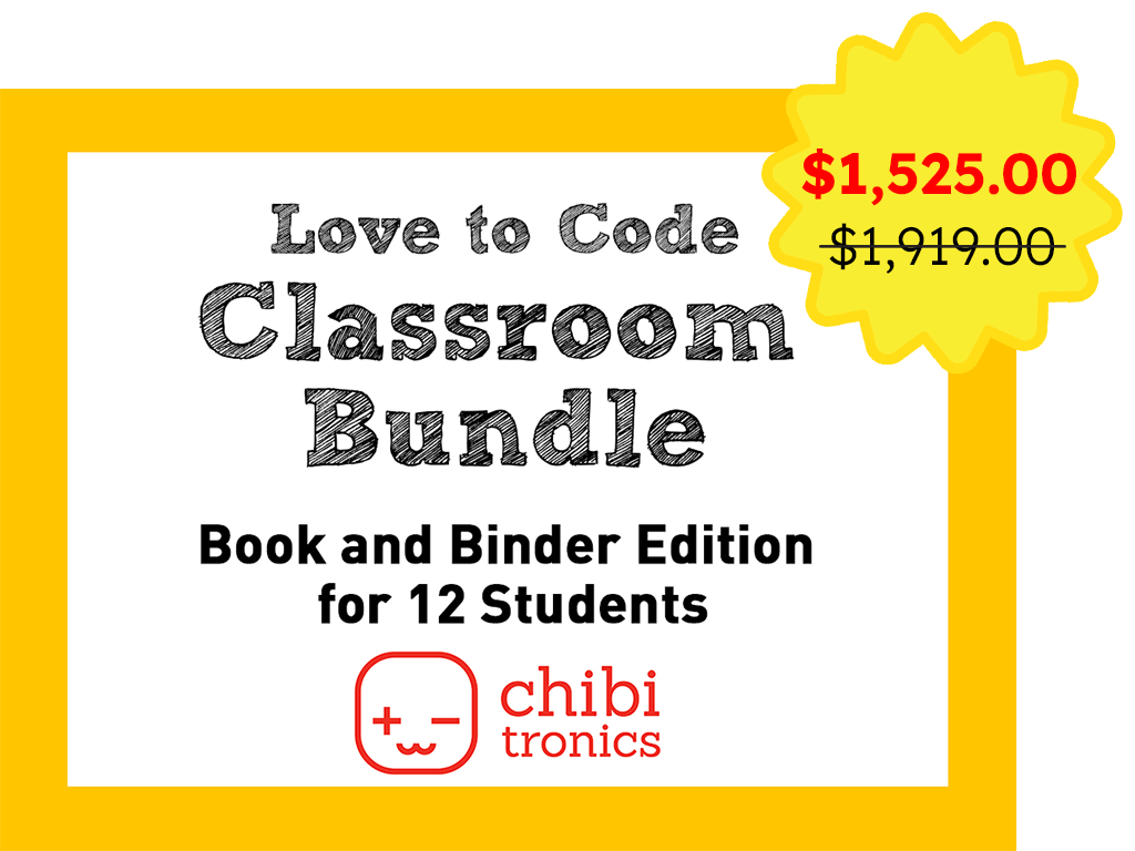 Book & Binder Edition - Love to Code Classroom Bundle - 12 students ...