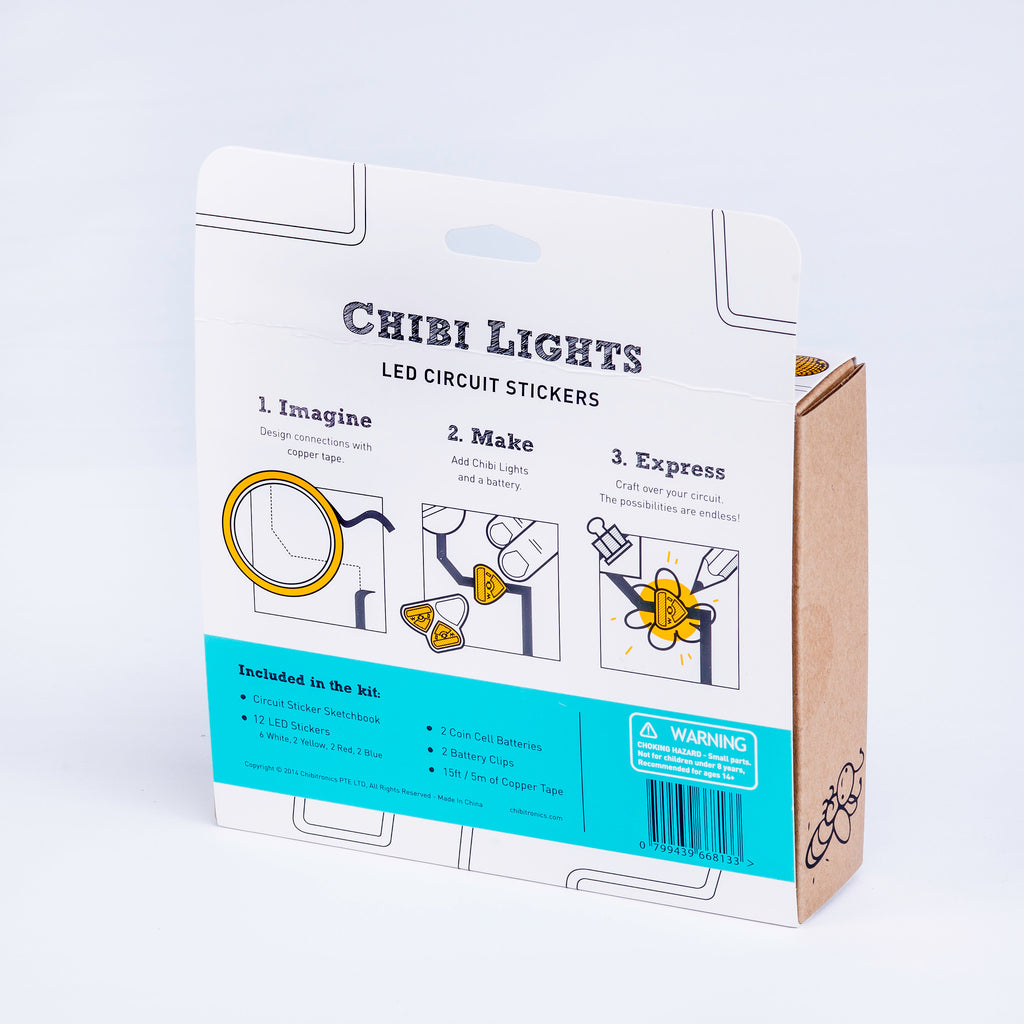 Chibitronics Chibi Lights LED Circuit Stickers STEM Starter Kit ...